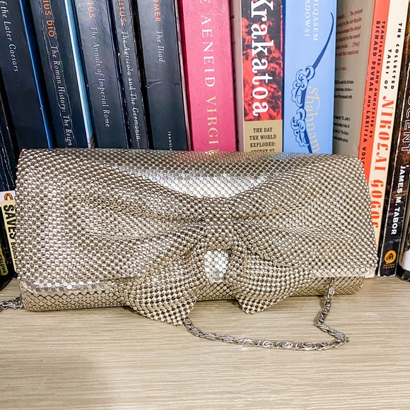 Jessica McClintock | Bags | Jessica Mcclintok Metal Clutch With Chain | Poshmark